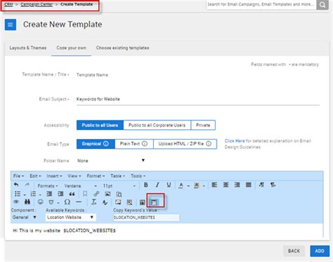 Work Flow Based Emails Using Default Website Keywords In Crm Templates