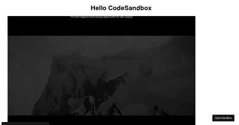 React Videojs Currenttime Forked Codesandbox