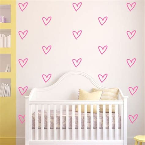 Heart Wall Decal Etsy