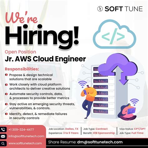 Softtunetech Hiring Aws Cloudengineer Dallasjobs Softtune Technologies