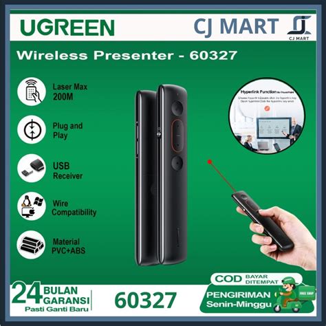 Jual Wireless Presenter Ugreen Remote Control Laser Pointer Presentasi Shopee Indonesia