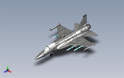 JF 17枭龙战斗机 Parasolid 模型图纸下载 懒石网