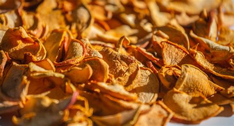 사과의 말린 조각은 건강 음료 과일 음료 및 설탕에 절인 과일의 준비를 위해 잘게 잘립니다 건과일에 대한 스톡 사진 및 기타 이미지 Istock