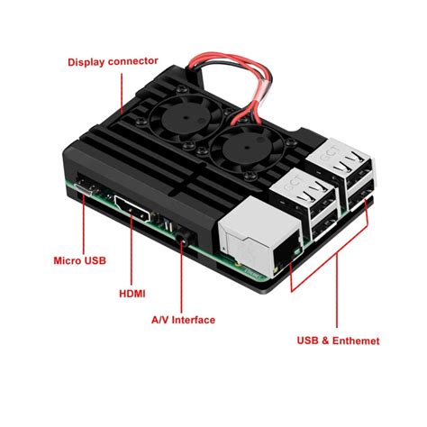 Vỏ Nhôm 2 Quạt Raspberry Pi 3b 3b Raspberry Pi Việt Nam