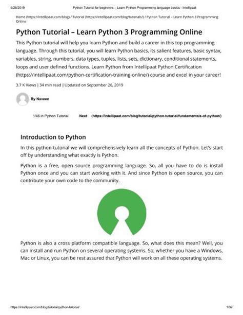 Python Tutorial For Beginners Learn Python Programming Language
