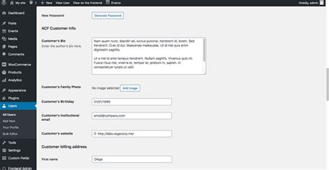 Wordpress Users Bulk Edit Advanced Custom Fields In A Spreadsheet