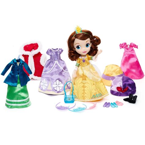 Disney Sofia The First Disney Store 2015 Deluxe Wardrobe Doll