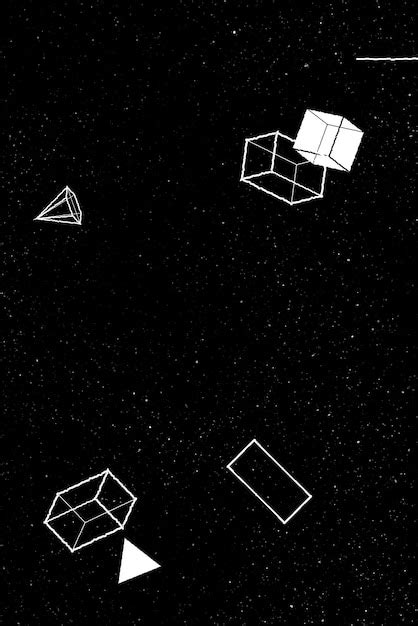 Free Vector Seamless 3d Geometric Pattern On A Black Background Vector