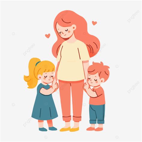 어머니는 자녀를 사랑하신다 어머니 어머니의 날 어린이들 Png 일러스트 및 이미지 에 대한 무료 다운로드 Pngtree