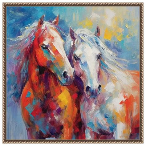 Lucky Couple I By Irena Orlov Framed Canvas Wall Art Print
