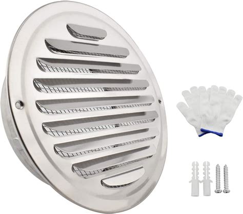 Sdtc Tech 6 Inch Round Soffit Air Vent Stainless Steel Louver Grille