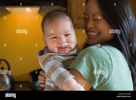 Happy Mother And Baby Stock Photo Alamy
