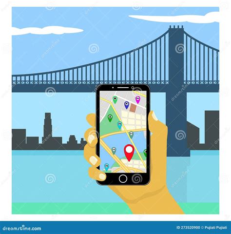 Navigation Direction Maps Traffic And More Royalty Free Illustration