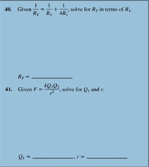 Solved Given R T R R Solve For R T In Terms Chegg Com