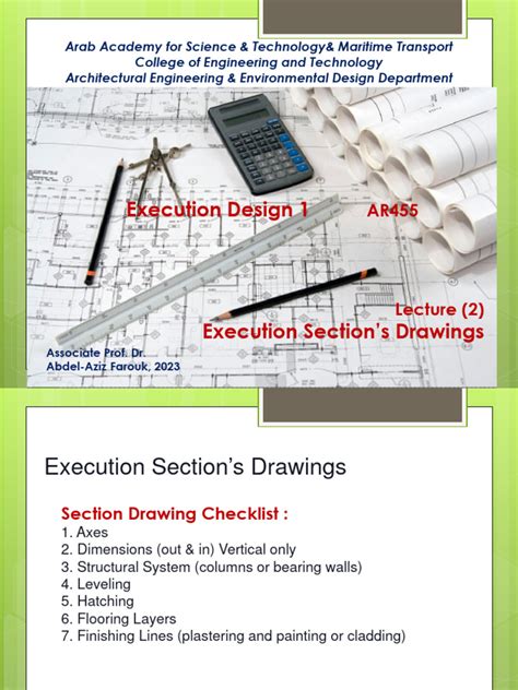 Execution Design 1 Lecture 2 Sections And Environmental Treatment 2023 Pdf Wall Building