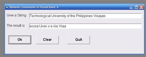 Free Programming Source Codes And Computer Programming Tutorials Consonants Remove From A