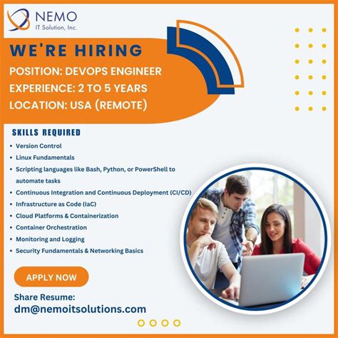 Nemo It Solutions Inc On Linkedin Devopsjobs Devopsengineers