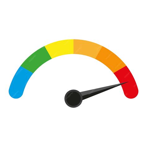 Premium Vector Speed Dial Indicator High Speed Vector Illustration