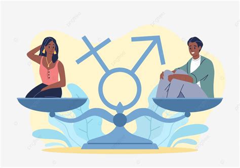 Gender Equality Vector Design Images Gender Equality Man Woman Scale