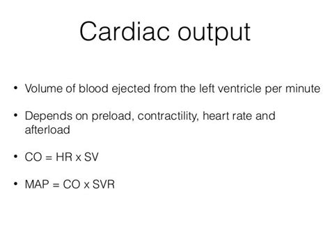 Cardiac Output Monitoring