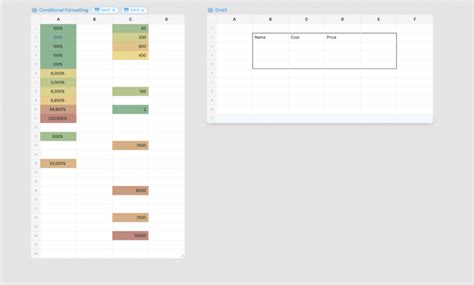 How Can I Make Two Adjacent Tables In Excel With Different Numbers Of