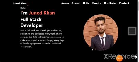 Juned Khan On Linkedin Javascript Css Html Animation Portfolio