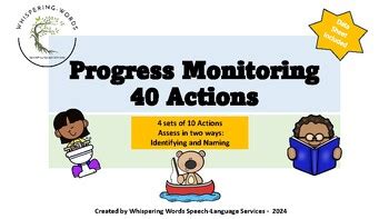 Progress Monitoring Tool For 40 ACTIONS PRINT And GO By Whispering Words