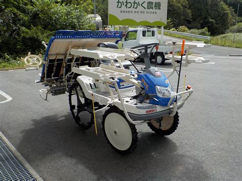 ヰセキ 田植機 Pqz43dul Sb50 8 8ps 4条植 ロータリ パワステ セルスタート Hst オートブレーキ 中古 広島 かわかく