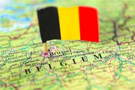 Belgium Flag Map