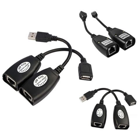 Купить Удлинитель USB через витую пару USB A - RJ-45 | GadgetPostal