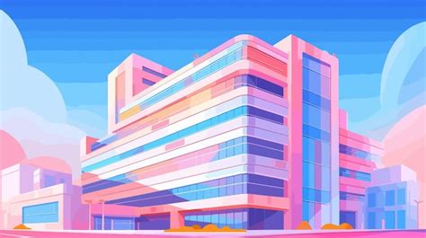 Modern Office Building Architecture Vector Illustration Premium Ai Generated Vector