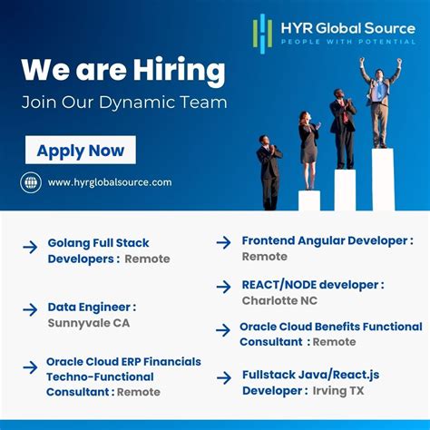 Hyr Global Source Inc On Linkedin Hiring Techjobs Remotejobs Careeropportunities Joinourteam…