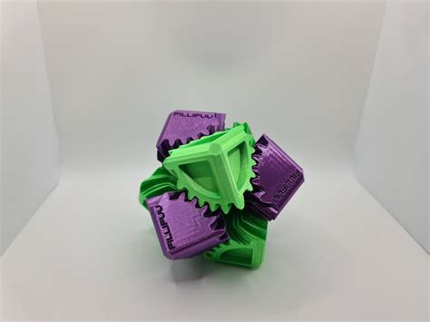Fidget Cube Geared Rotational Discover 3d