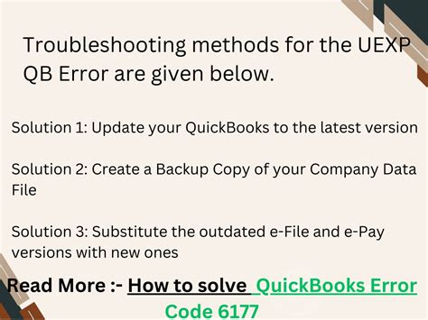 PPT Dealing With QuickBooks Error Code UEXP Tips And Tricks PowerPoint Presentation ID