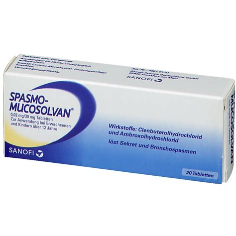 Spasmo® Mucosolvan 20 St Mit Dem E Rezept Kaufen Shop Apotheke