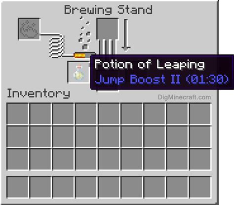 How To Make A Potion Of Leaping Jump Boost II In Minecraft