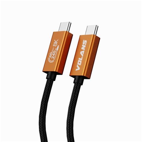 Volans Aluminium Usb4 Male To Male Cable 05m Vl Ut40 Au