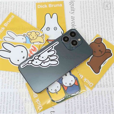 Japan Miffy Large Die Cut Vinyl Sticker Miffy Playing Ghost