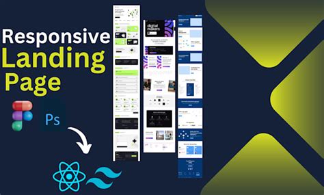 Create A Responsive Landing Page In React And Tailwindcss By Yousaf146 Fiverr