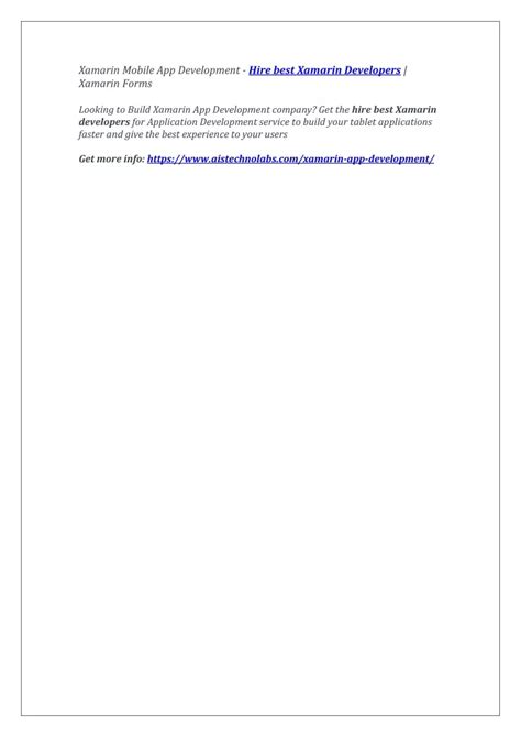 Ppt Xamarin Mobile App Development Hire Best Xamarin Developers Xamarin Forms Powerpoint