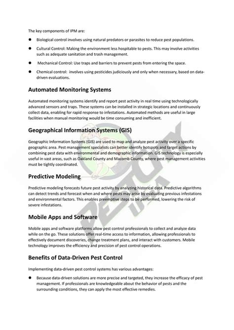 Revolutionizing Pest Control The Power Of Data Driven Strategies Pdf