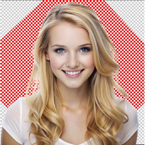 Premium Psd Young Pretty Blonde Woman Cute Face