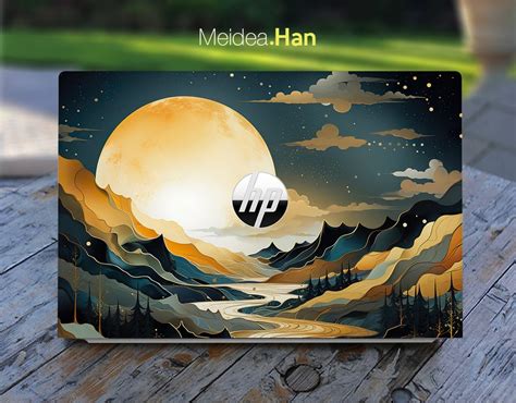 Custom Laptop Skins Hp Accessories Personalization Gift Vinyl Decals Pattern Art Design For