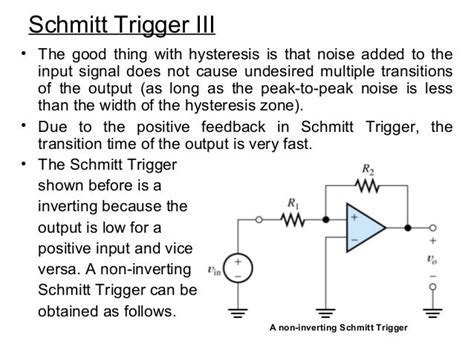 Schmitt Trigger Circuit Schmitt Trigger Circuit