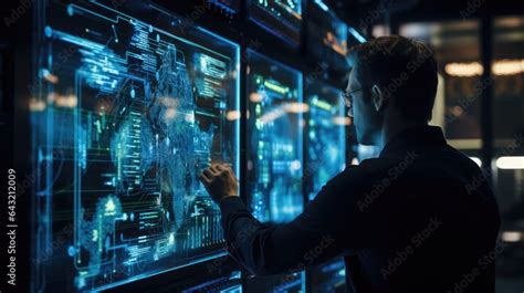 An Older Technology Expert Confidently Troubleshooting A Complex Network Issue While Surrounded