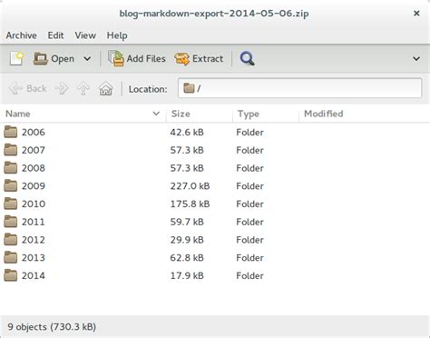 exporting blog entries as markdown