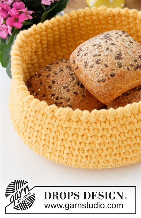 Sunny Basket Drops Extra 0 1456 Free Crochet Patterns By Drops Design