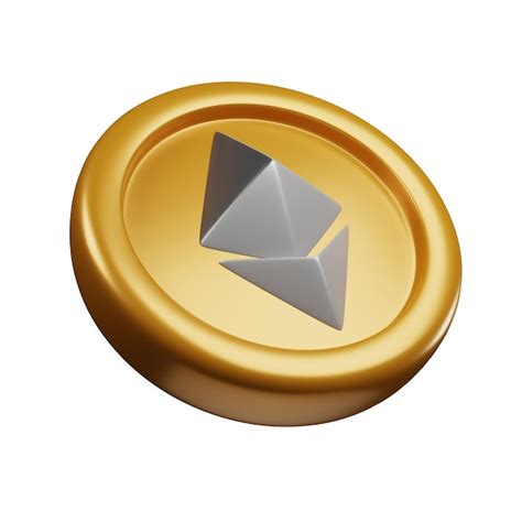 Premium Photo 3d Rendering Right View Cryptocurrency Eth Or Ethereum