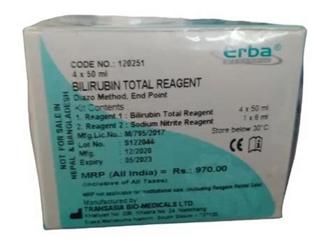 Total Bilirubin Reagent At ₹ 970 Piece Diagnostic Test Kit In Chennai Id 2851293507948