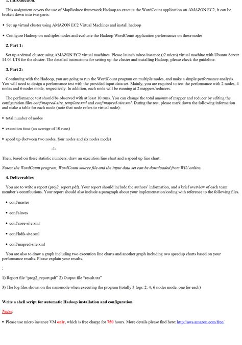 this assignment covers the use of mapreduce framework
